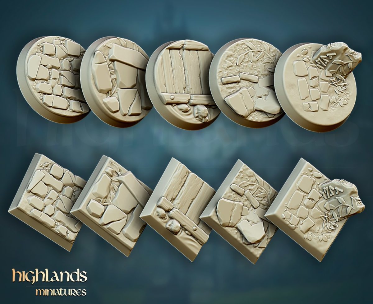 Highland Miniature Bases Size 25mm – The Resin Engine