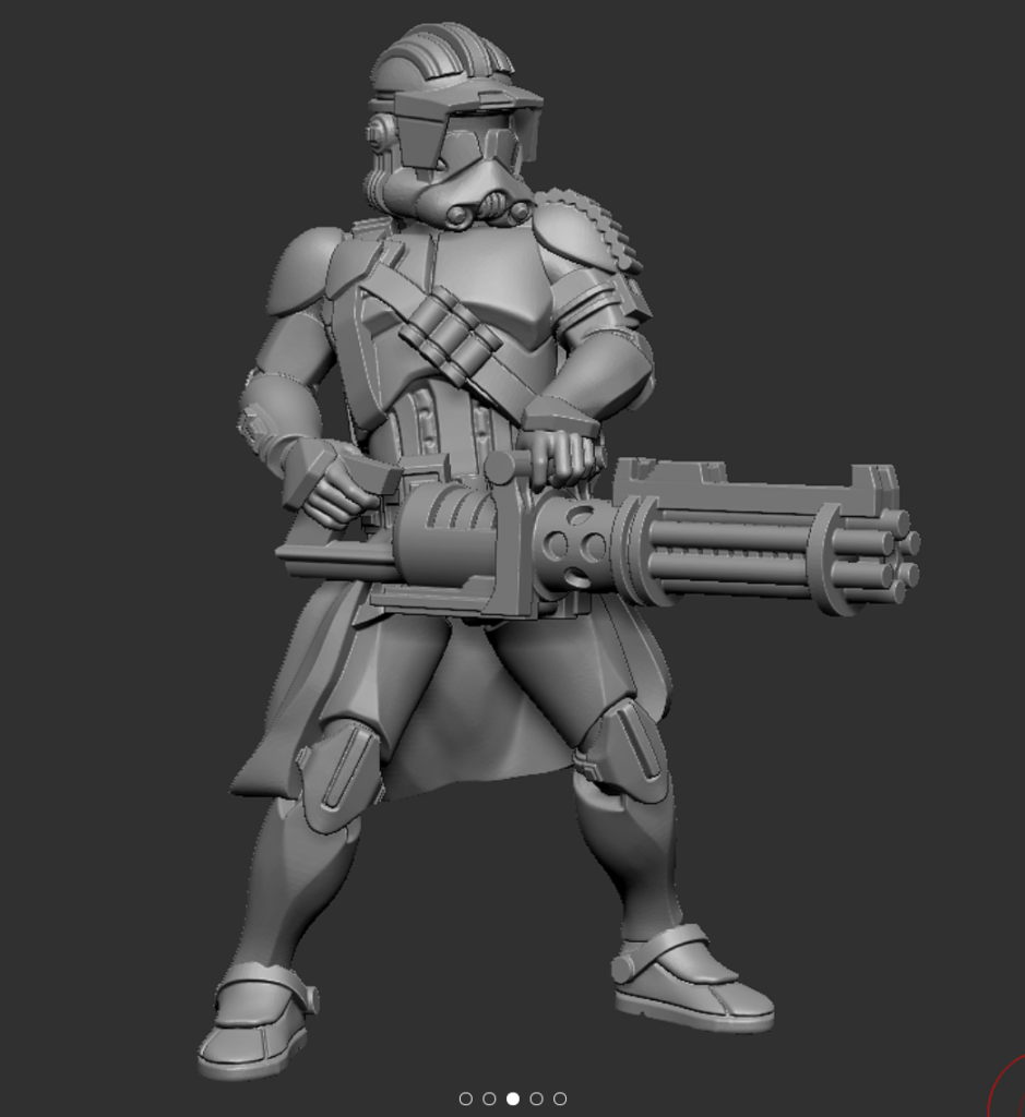 Battlefront Heavy Trooper with Sentry Gun - The Resin Engine