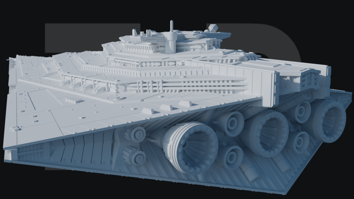 Resurgent-Class Star Destroyer STL – The Resin Engine