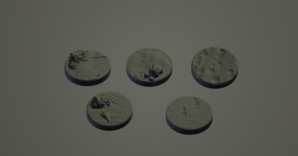 Darkfire Snow Bases - The Resin Engine